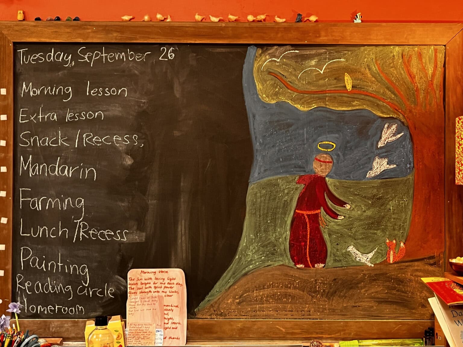 The Role Of Chalkboard Art In The Waldorf Classroom | Da Vinci Waldorf ...